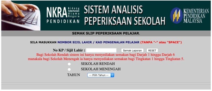 SAPS Ibu Bapa. SAPS Ibu Bapa Semakan NKRA Sistem… | by My Pt3 | Medium