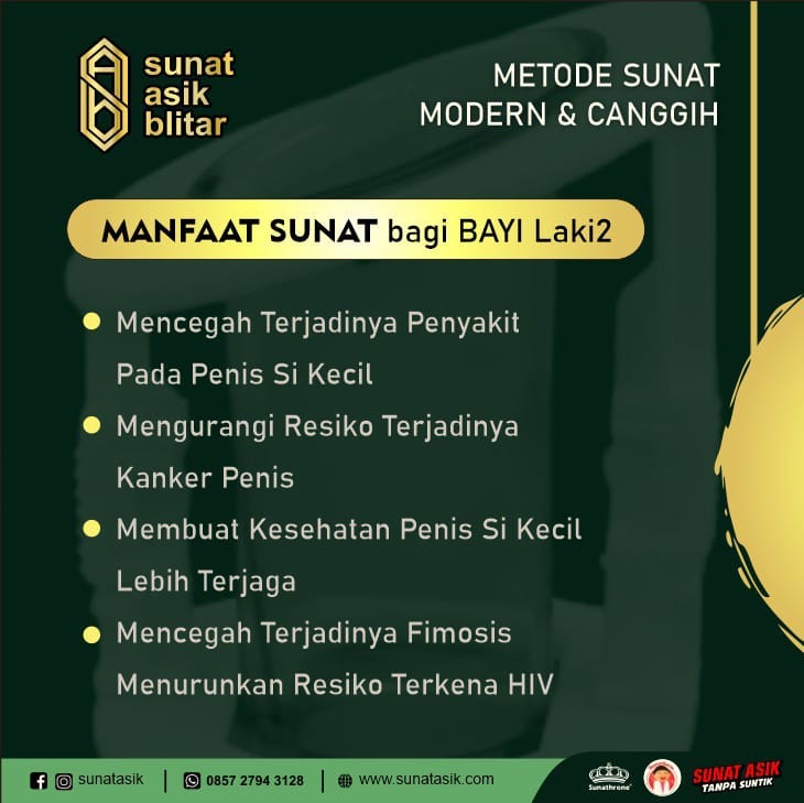 SUNAT AMAN, Sananwetan Call/Wa 0857–5515–9094, Sunat Modern Klamp, Lem, Laser, Konvensional ...