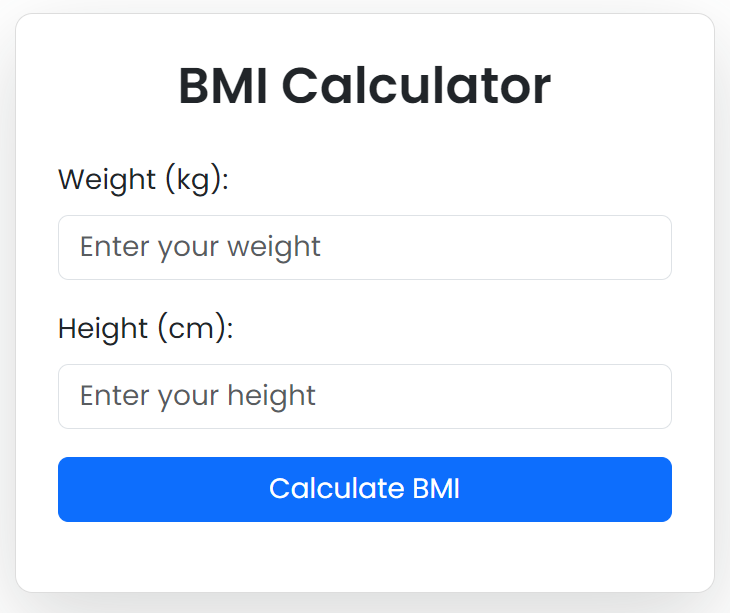 Story of a BMI Calculating web app | by Adwaith M K | Medium