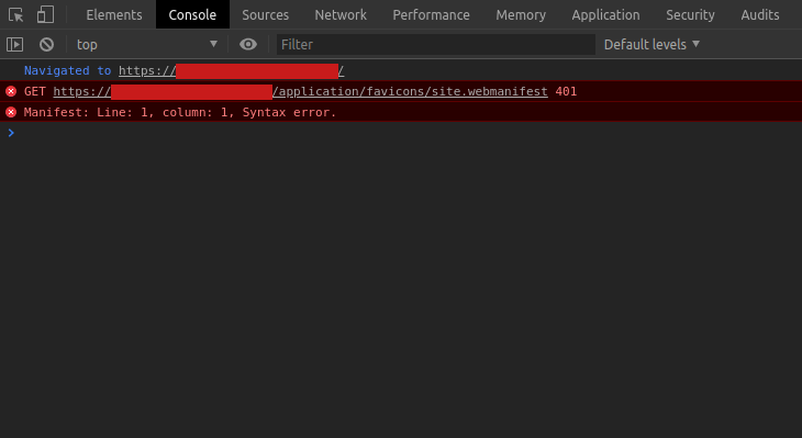 How to solve a 401 error on a webmanifest file | Medium