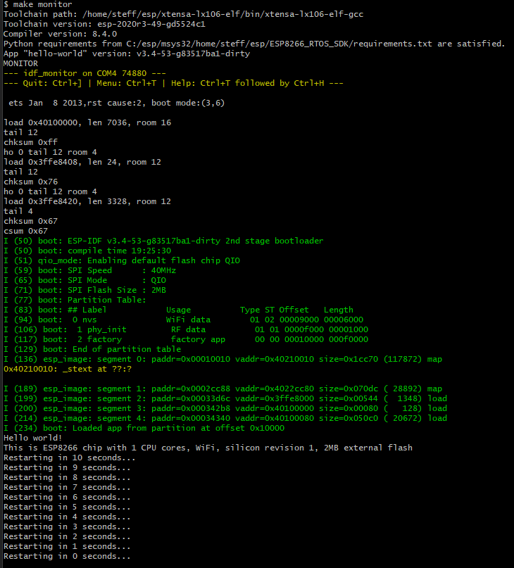 Setup ESP8266EX for C-programming with no VMs (or Arduino) on Windows 10 | by Steffen Skaraas ...