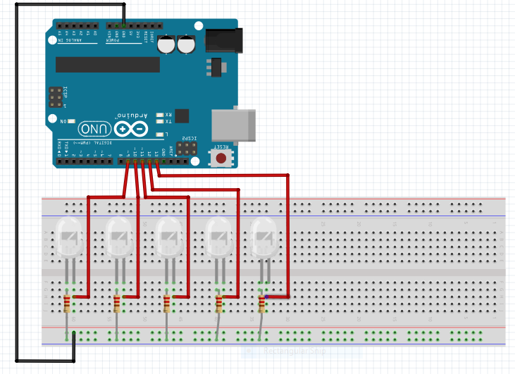 Cách lắp đèn led nói đuôi nhau trên mạch Arduino | by Xyz Minh | Medium
