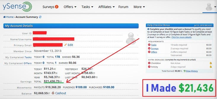 How do I earn money with ySense in 2023? | by Mald Island | Medium