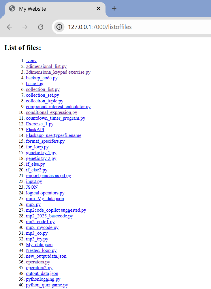 Flask Tutorial:List and View Files from a Directory Using Jinja2 ...