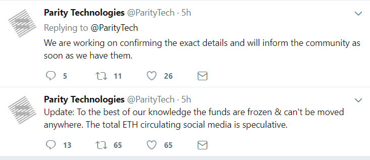Parity MultiSig Wallet has critical Bug — Money Rebel ETH wallet also ...