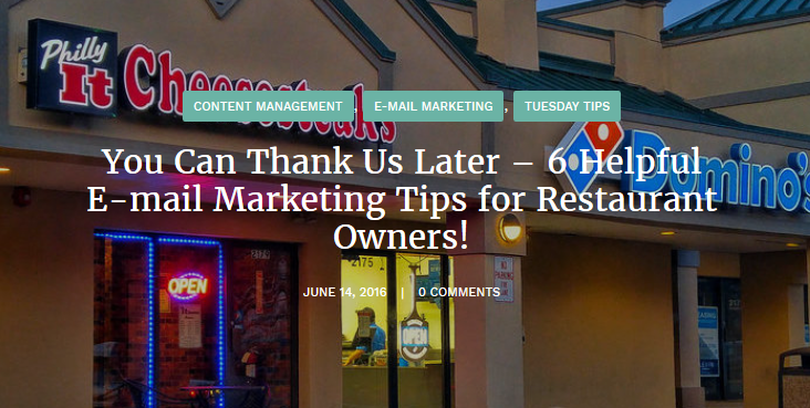 You Can Thank Us Later — 6 Helpful E-mail Marketing Tips for Restaurant ...