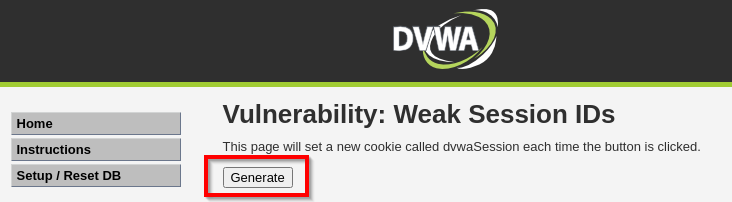 DVWA : Weak Session IDs Vulnerability Solution (Low & Medium Security Level) | by Kamal S | Medium