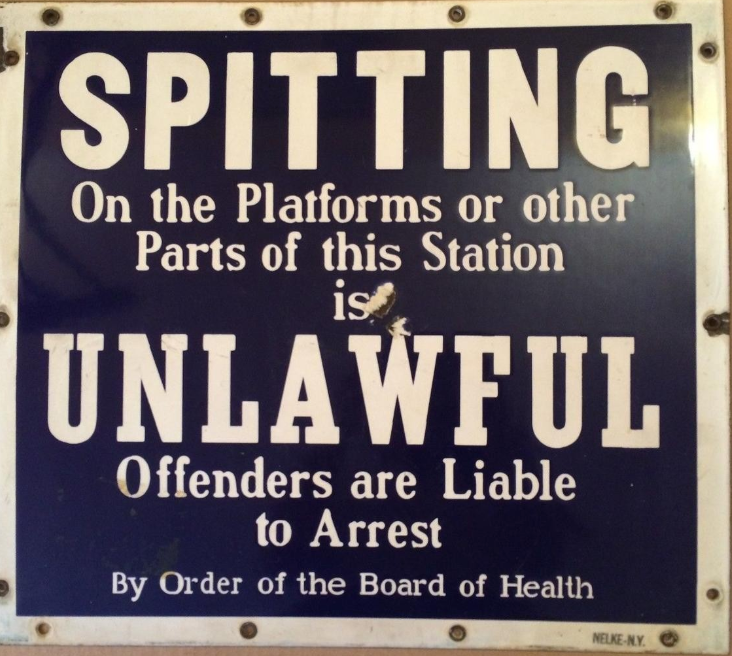 Do Not Spit Sign Board