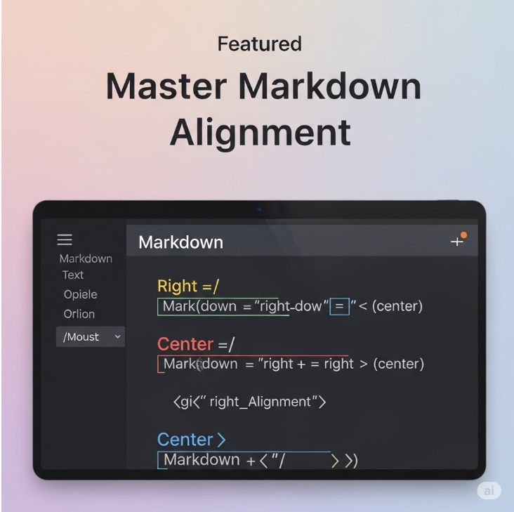 🎯 Master Markdown Alignment. Transform Your Documentation with… | by Dr. Shouke Wei | Medium