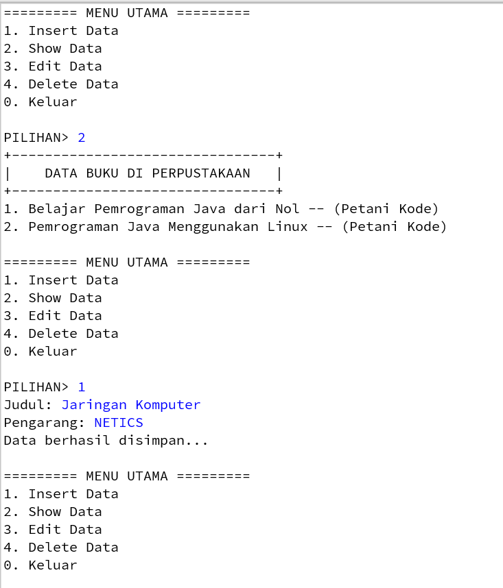 Membuat Aplikasi CRUD Java — Manajemen Buku Perpustakaan | by Christina ...