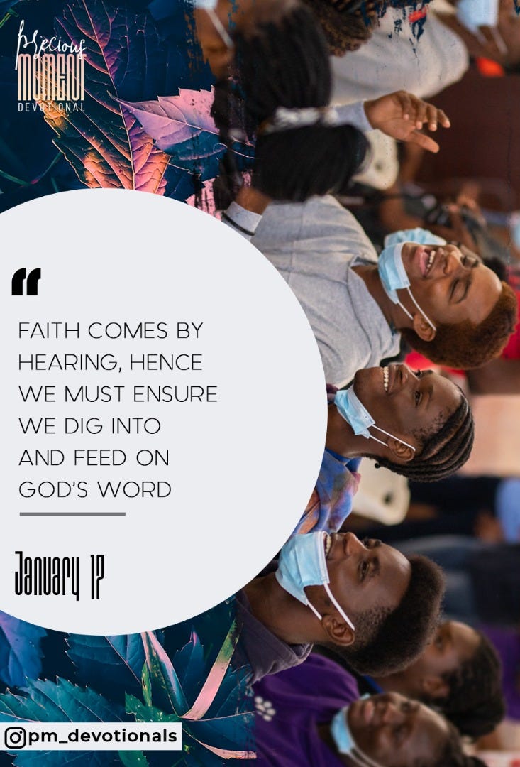 Faith Triumphs. 17th JANUARY, 2021 | by PRECIOUS MOMENT | Christ for ...