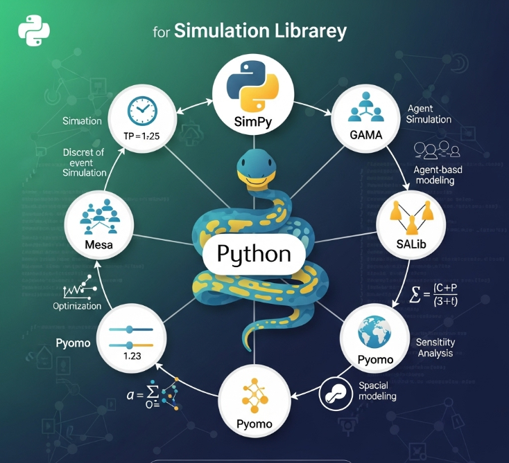 Python Libraries for Simulation Modeling | by Dr. Shouke Wei | Medium