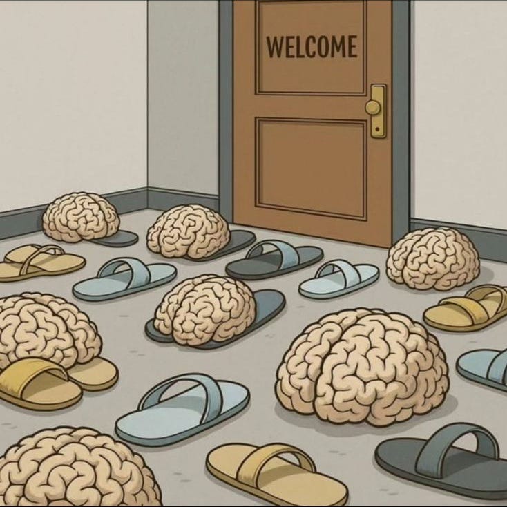 The true rebellion today is carrying your brain where it is least ...