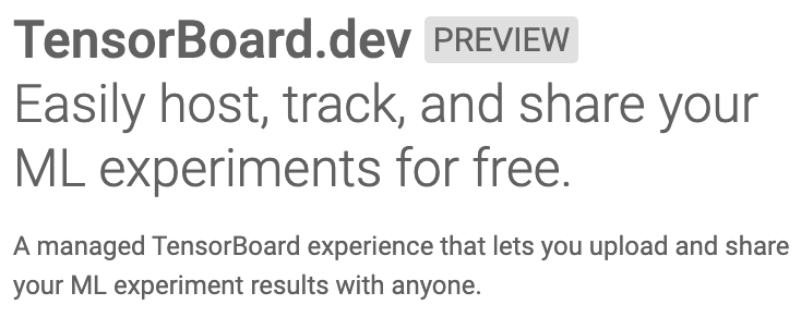TensorBoard.dev: A ML Experiment Sharing Platform | by Roshan | Medium