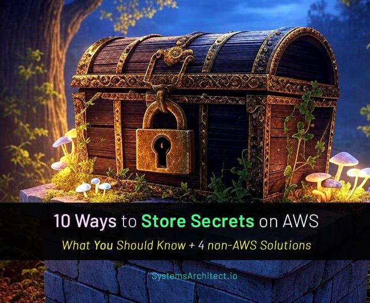 10 Ways to Store Secrets on AWS. Ways to keep secrets on AWS + 4 non ...