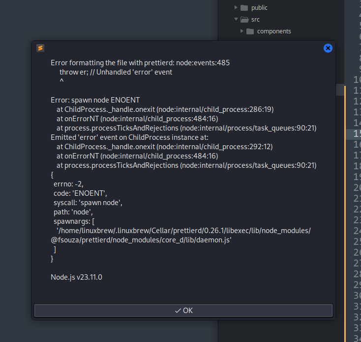 ข้อความ error นี้คือ:. “Error formatting the file with… | by goodten | May, 2025 | Medium
