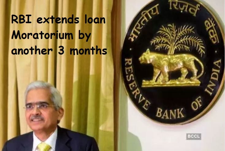 RBI extends loan Moratorium by another 3 months | by Surekha Shetty ...