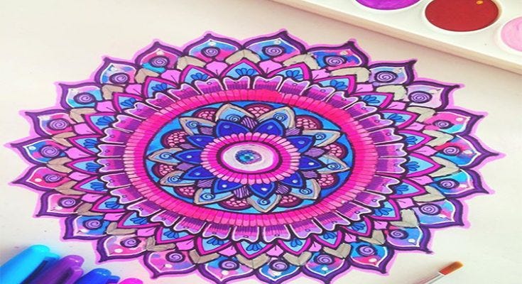What benefits do we get with Mandala paintings? | by Penkraft Elegant ...