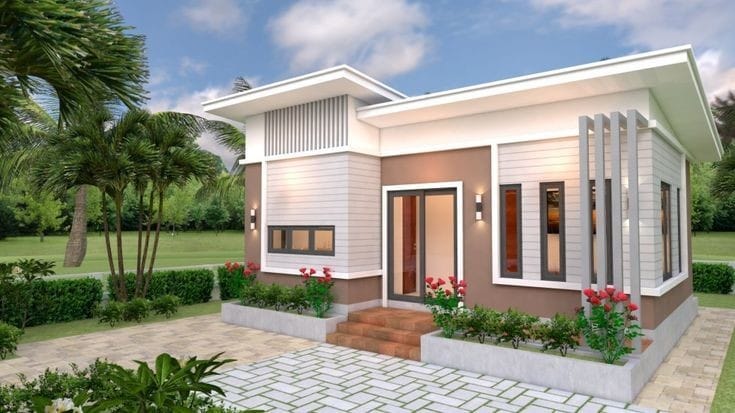 Monocrome Complex House Design. The house design above is a bit complex ...