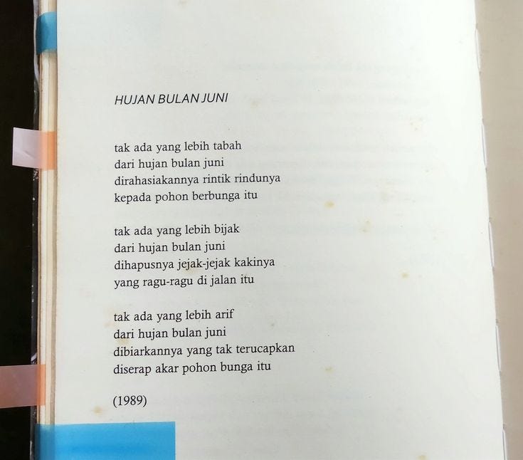 Seperti Hujan di Bulan Juni. Mungkin benar apa yang dikatakan Pak… | by ...