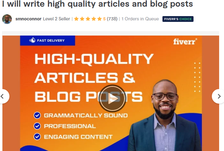 5 BEST GIGS ON ARTICLE WRITING ON FIVERR By Josephibade Medium 5 BEST GIGS ON ARTICLE WRITING ON FIVERR By Josephibade Medium