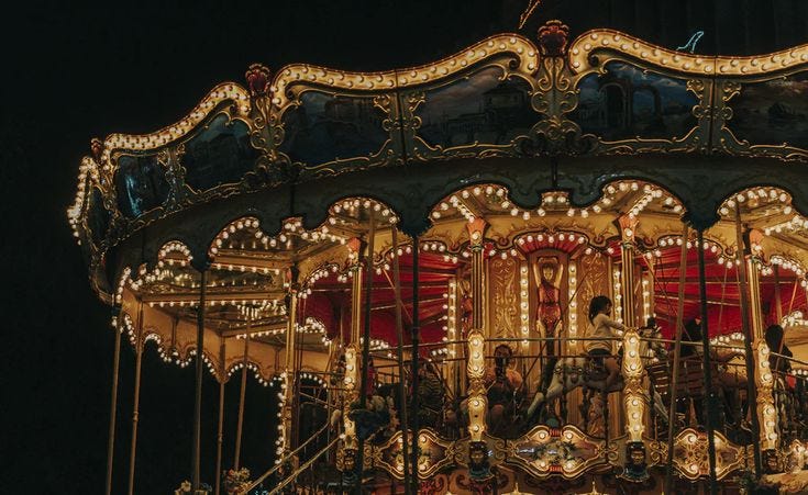 Spinning Still. The carousel never stops turning. I’ve… | by miles ...