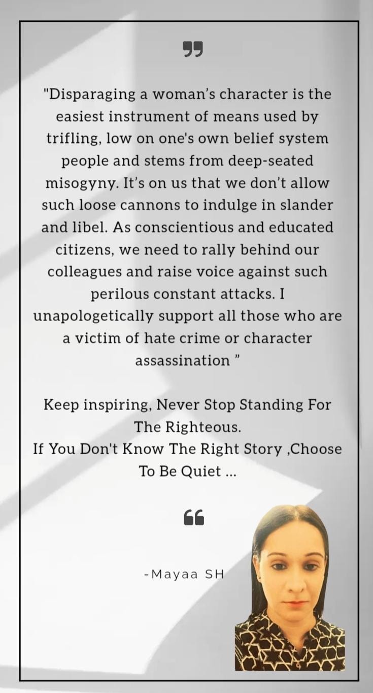 Resilience in Reflection: Mayaa SH’s Response to Bullying and Character Slurs | by Publishing ...