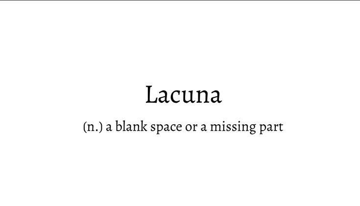 Lacuna. a letter from a girl who loves him… | by calizz | Medium