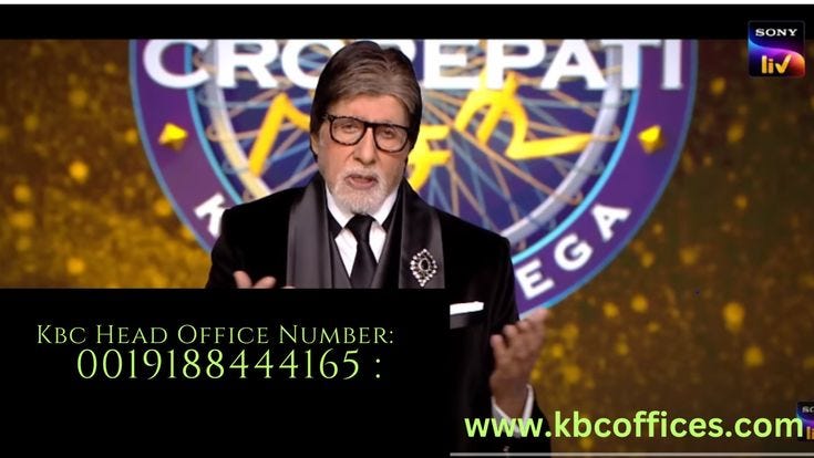 kbc official website. The iconic Indian television game show… | by Kbc head office Contect ...