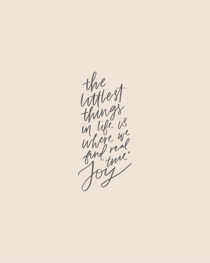 Joy In The Little Things. | by Faith Josiah | Medium