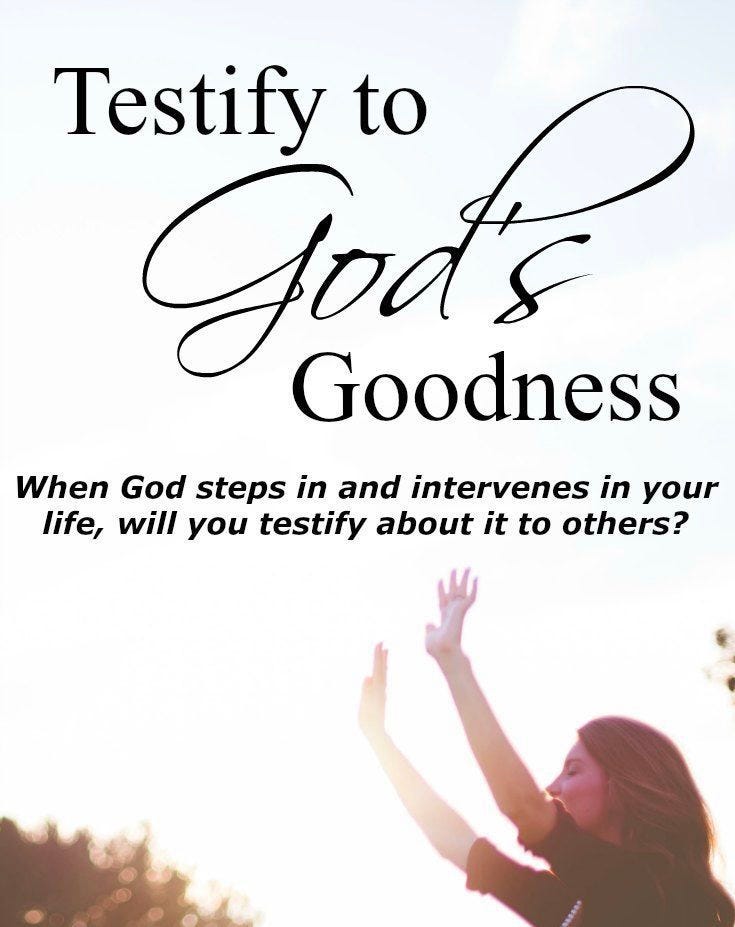 Testify.. Yes, I will. | by By Saving Grace | Medium