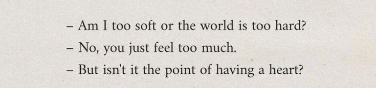 always too much but never enough. | by kiyo | Medium