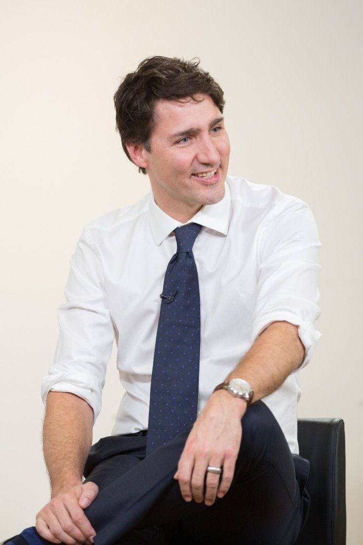 The Prime Minister’s Choice... Justin Trudeau stood at the window of ...