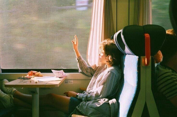 unfinished letter for myself. I love sitting by the window seat and ...
