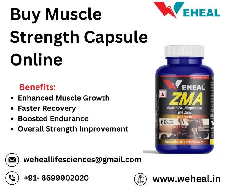 Buy Muscle Strength Capsules Online from Weheal | by Weheal | Jun, 2024 | Medium