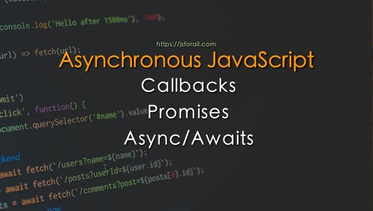 Callbacks, Promises and Async Await made super simple for Beginners. | by Toyin Olawale | Medium