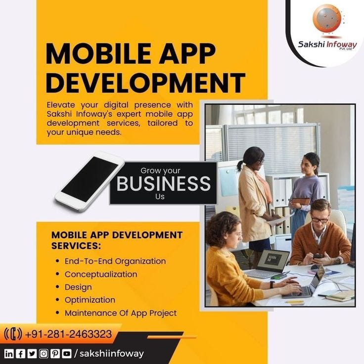 Mobile App Developments Company in Rajkot India - Sakshi Infoway - Medium