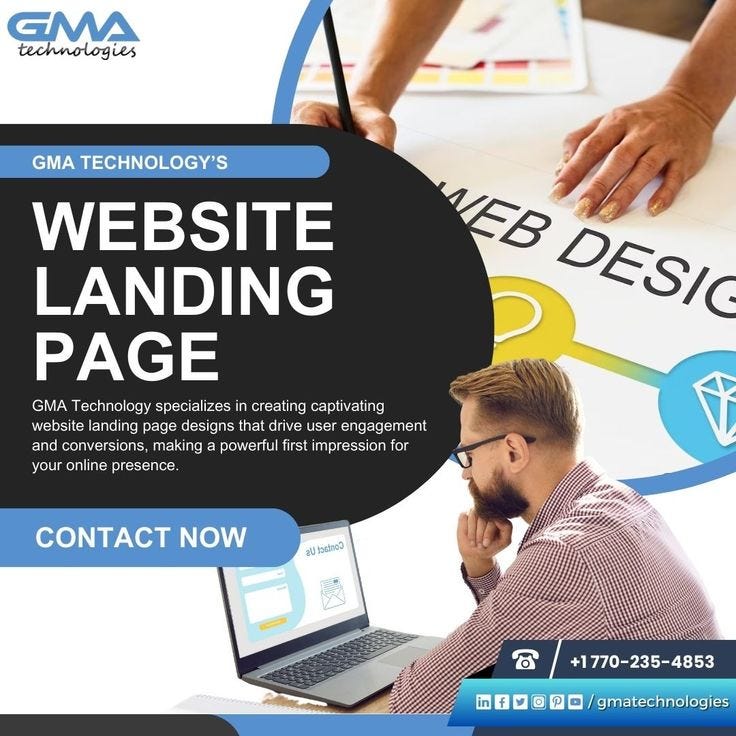 Website Landing Page Design Company in USA - gmatechnologyus - Medium