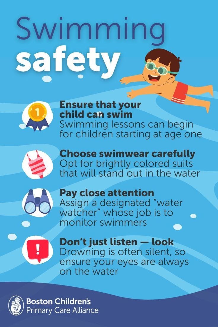 Water Safety Tips for Kids. Drowning is a major cause of death… | by ...