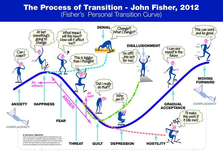 Navigating Change: Understanding Fisher’s Personal Transition Curve ...
