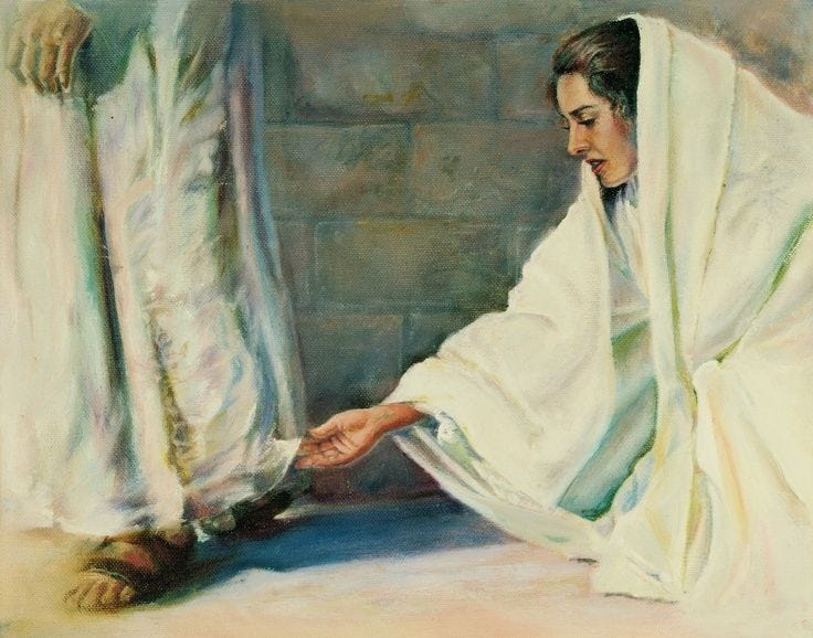 “And, behold, a woman, which was diseased with an issue of blood twelve ...