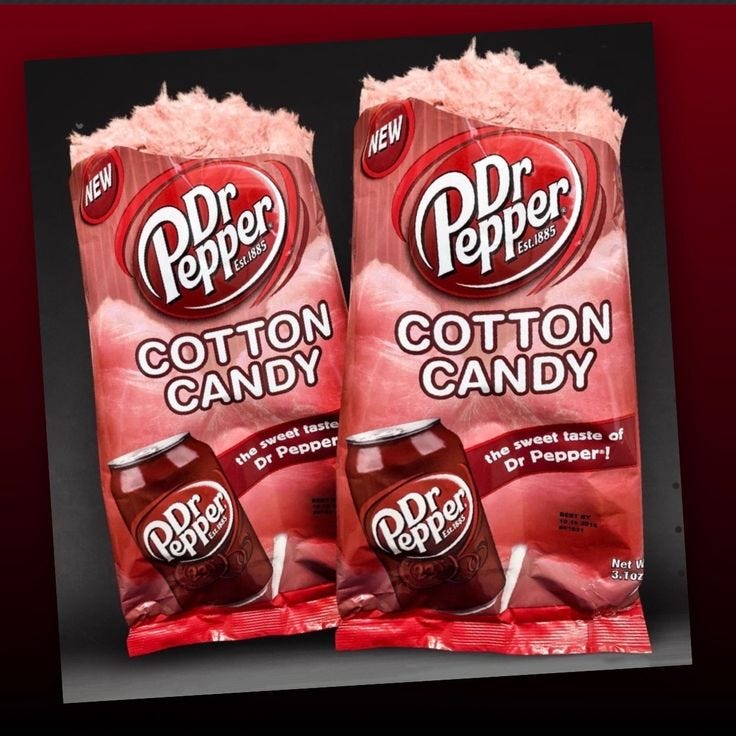 The Perfect Treat: Doctor Pepper Cotton Candy | by Kits Smoke 2snack ...