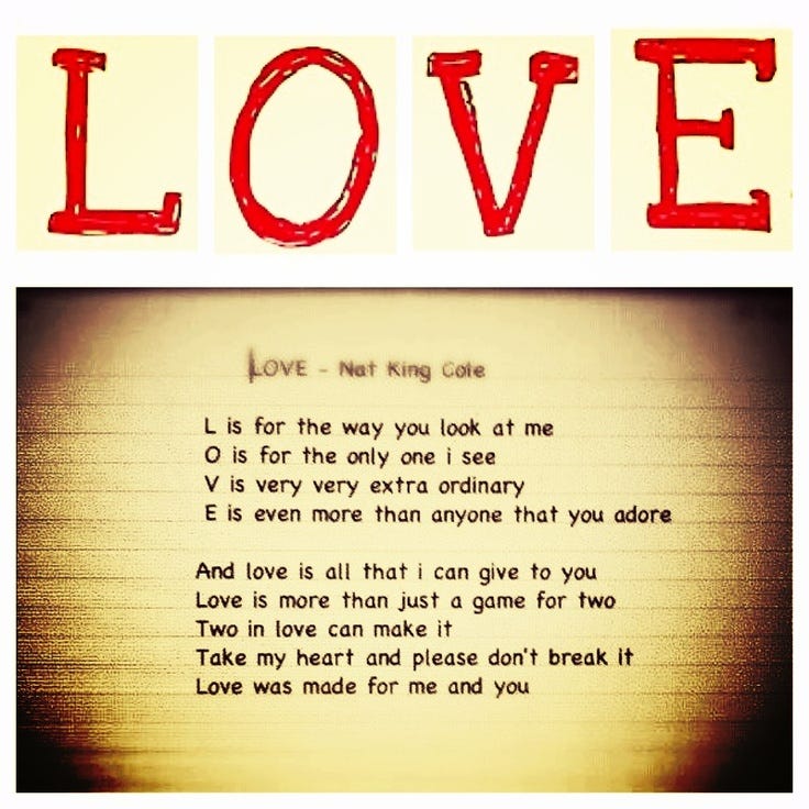L is for…. I was listening to Nat King Cole’s song… | by Eli Bohemond ...
