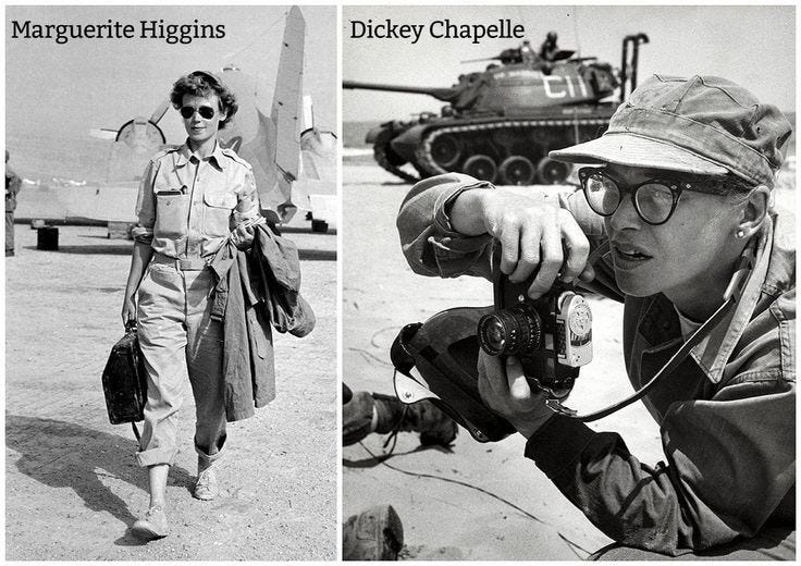 The Legacy of Marguerite Higgins and Dickey Chapelle | by Melissa | Medium