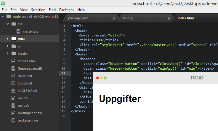 Skapa en applikation i node-webkit | by Jack Billström | Medium