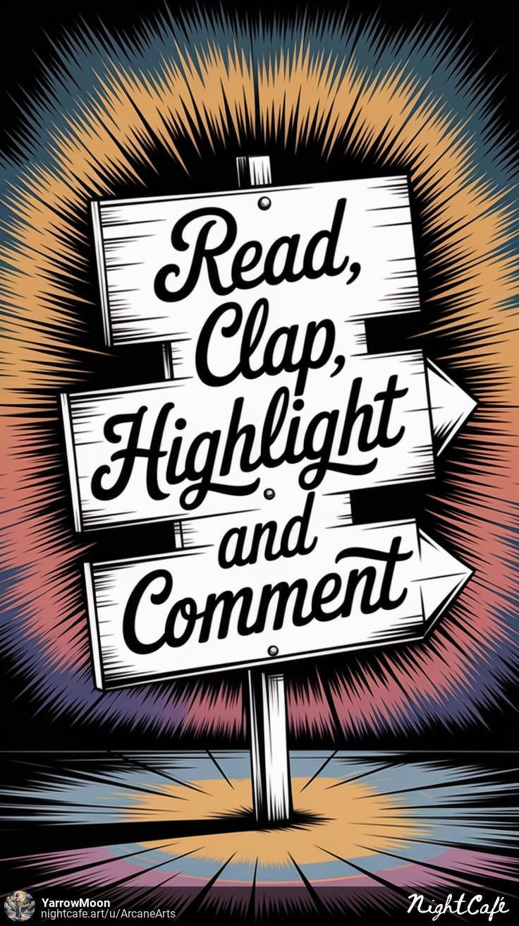 A.I. Art Signs - Readers Club - Medium