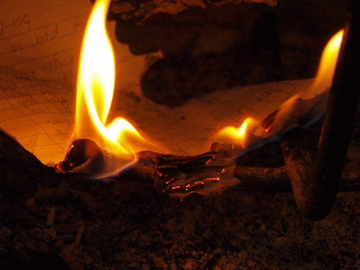 burnt letter — to the person who became my favorite almost | by cthcthy ...