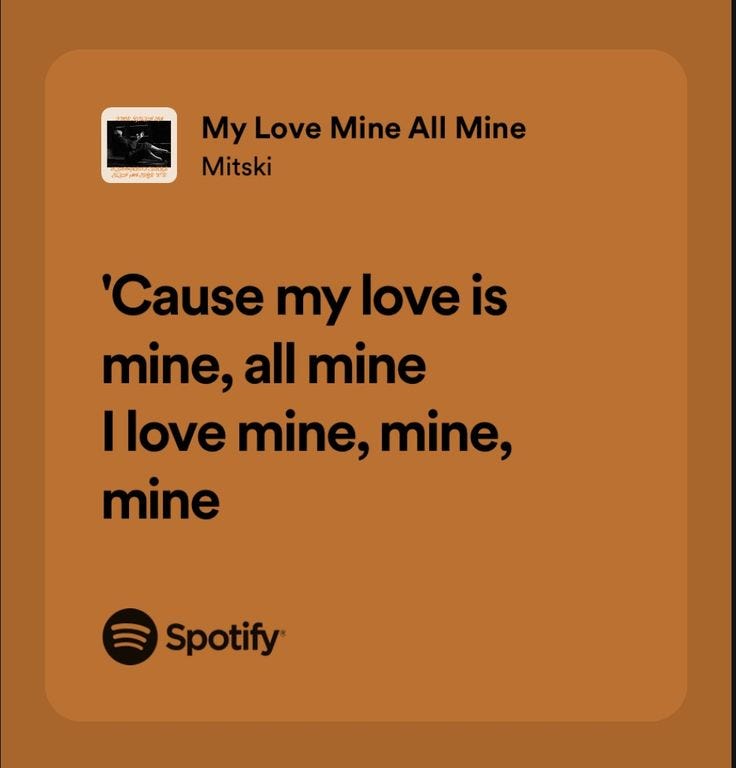 my love, mine all mine.. “My love, mine all mine.” Those words… | by ...