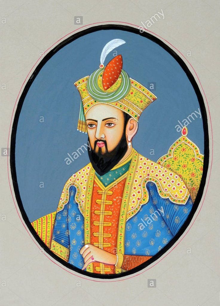 Babur The Mughal Emperor Image Of India: Zahir Ud Din Muhammad Babur