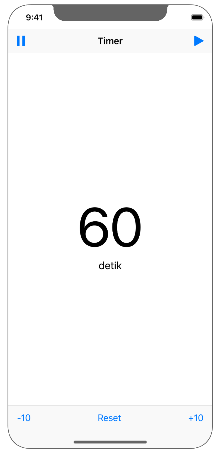 Simple Timer App. Timer, Navbar, Toolbar | by R. Kukuh | Swift ID | Medium
